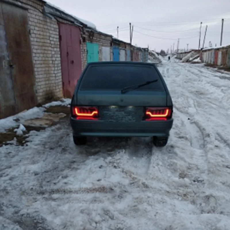 Pair Led Tail Lights For Niva Lada 2108 2109 Rear Tail Marker Lights ...