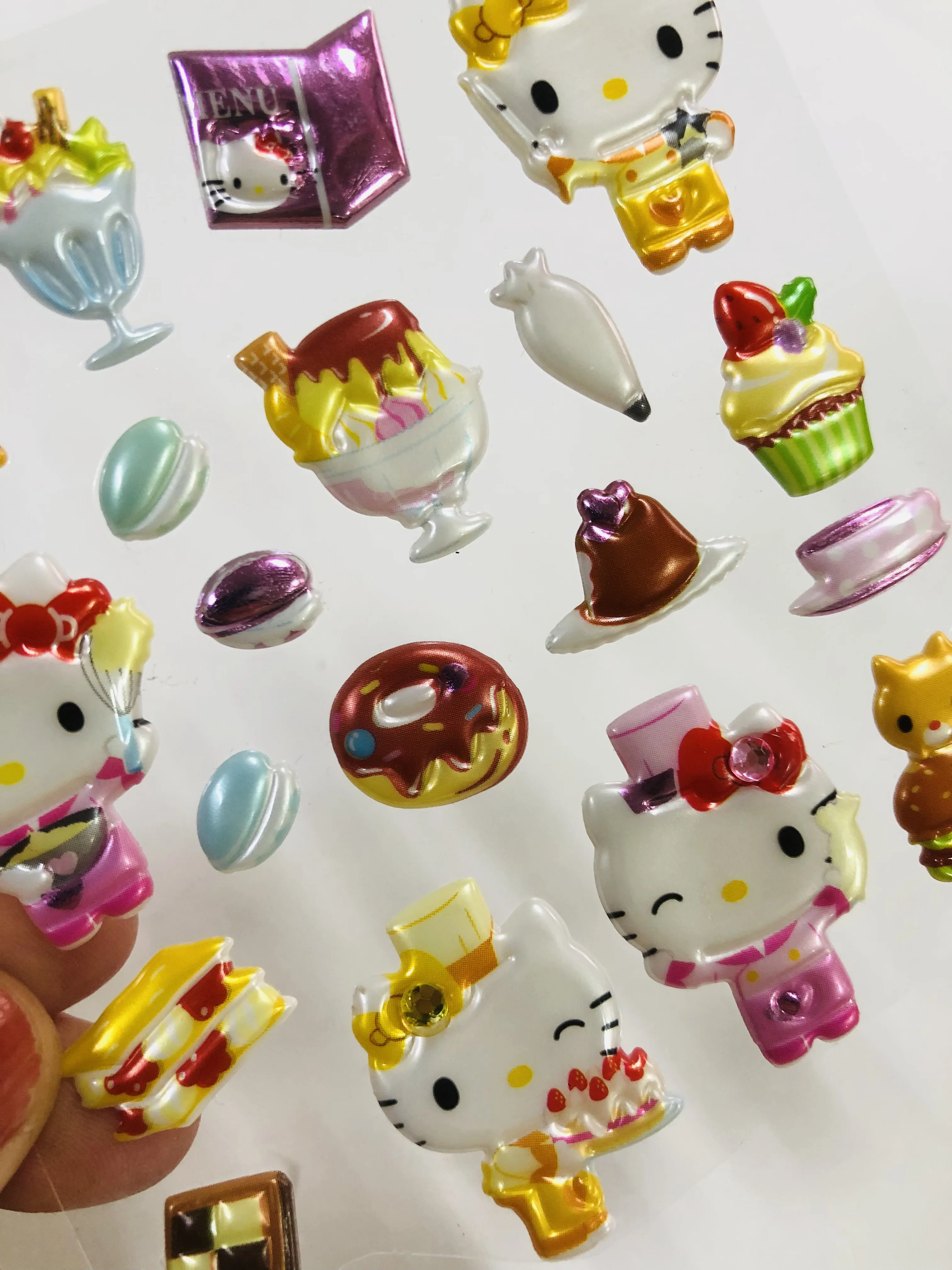 Custom 3d Kawaii Cute Foam Cartoon Puffy Filled Sticker Sanrio For Kids ...