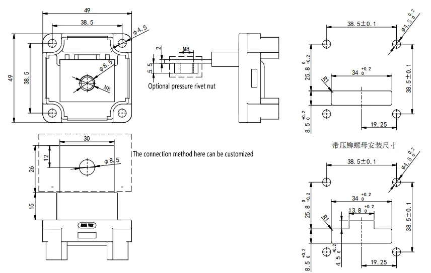 300a High Current Battery Connector Power Battery Storage Terminal ...