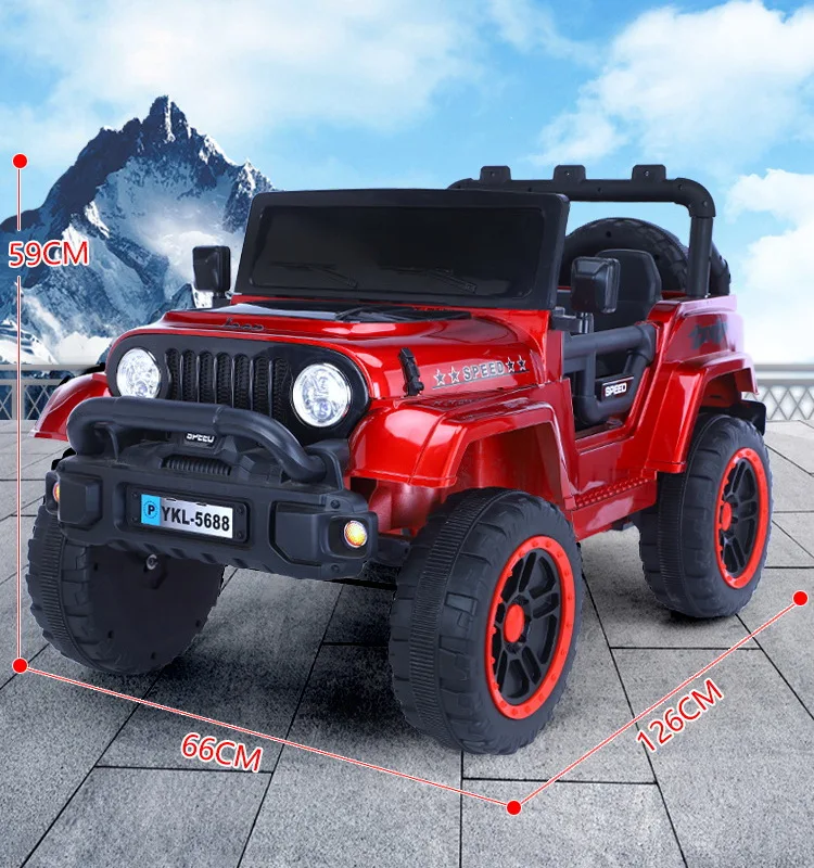 Children's Electric Four-wheel Vehicle Baby Remote Control Ride On Cars ...