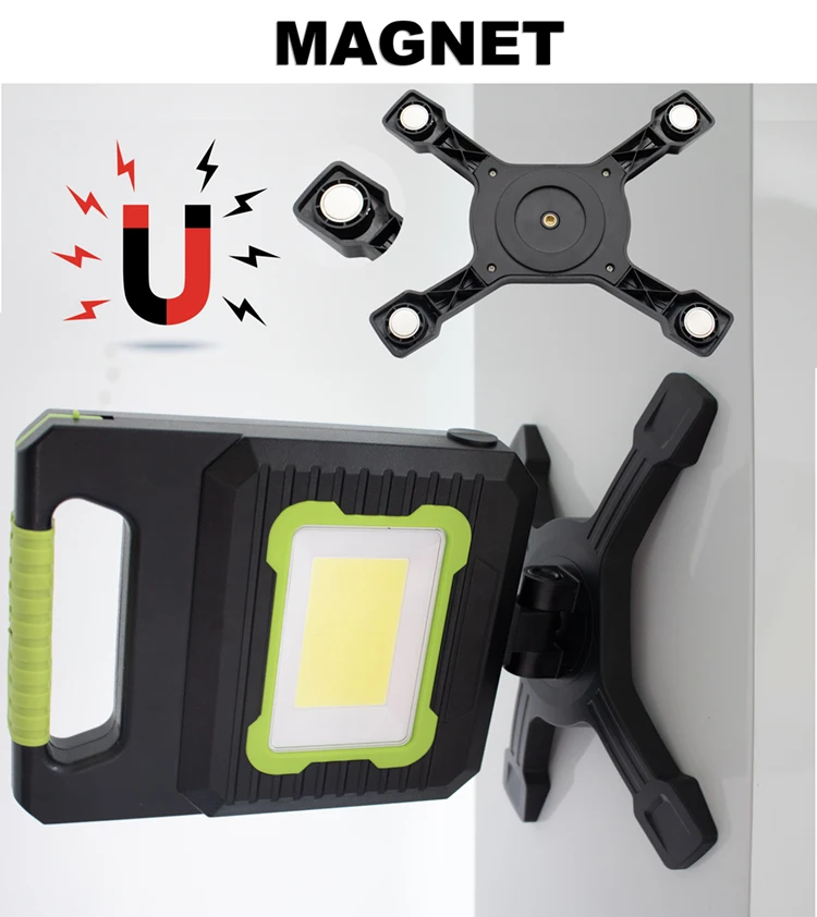 2 in 1 1200lm Portable COB Warning Light TYPE-C LED New Car ...