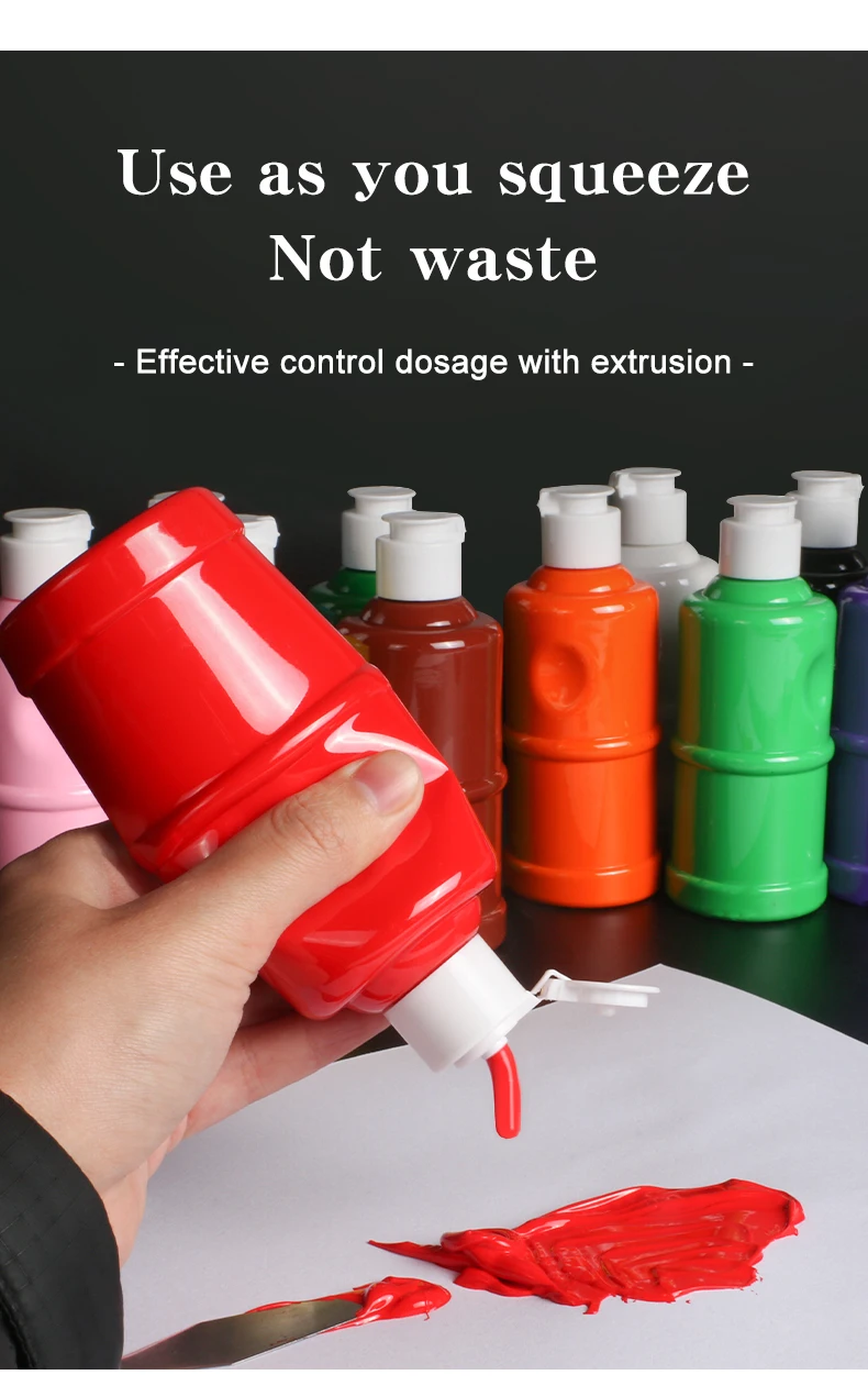 Professional Artists Acrylic Colour Paint - 500ML Bottles