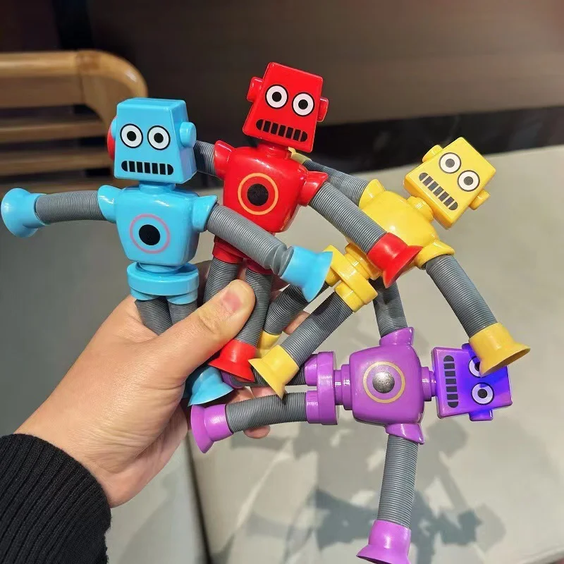 Flexible Bendable Figures Robot Toys Kids Boys Funny Decompression Gift ...