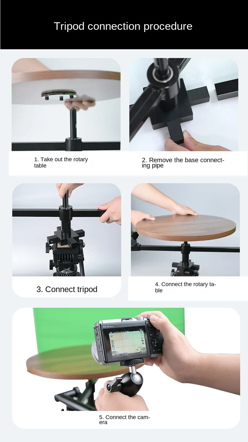 360 Rotation Video Shooting Platform 360 Degree Photography Display ...