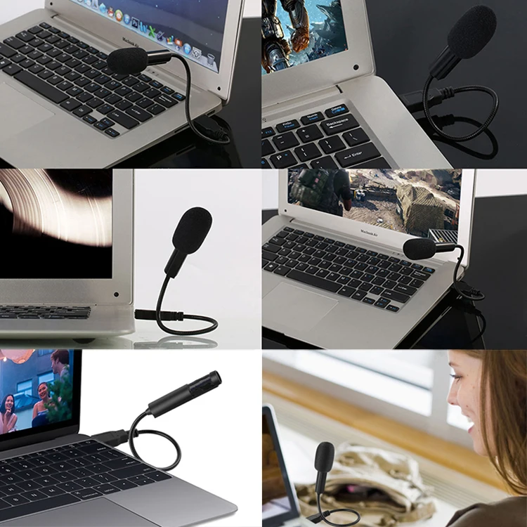 Small Microphone for PC - Mini USB Condenser Mic