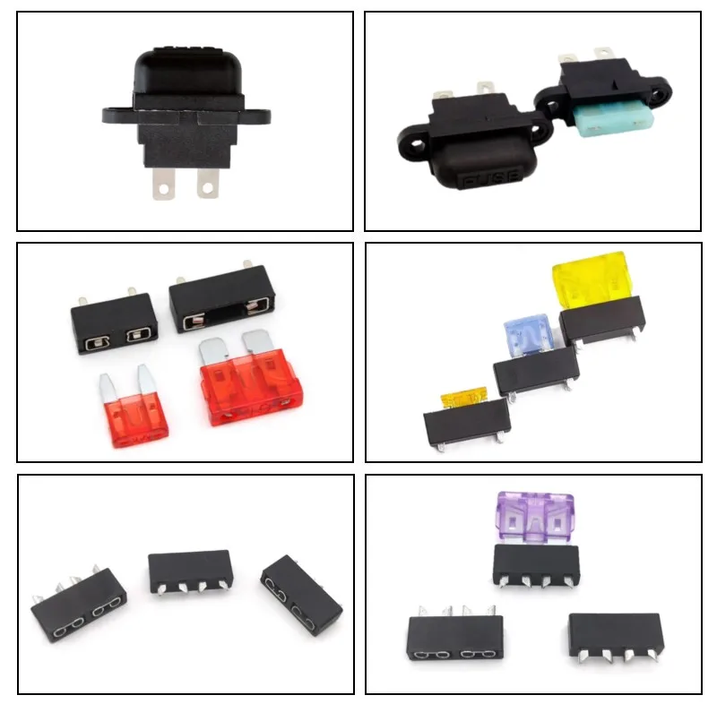 Car Blade Fuse Holder PCB Solder Panel Mount Auto Fuse Base