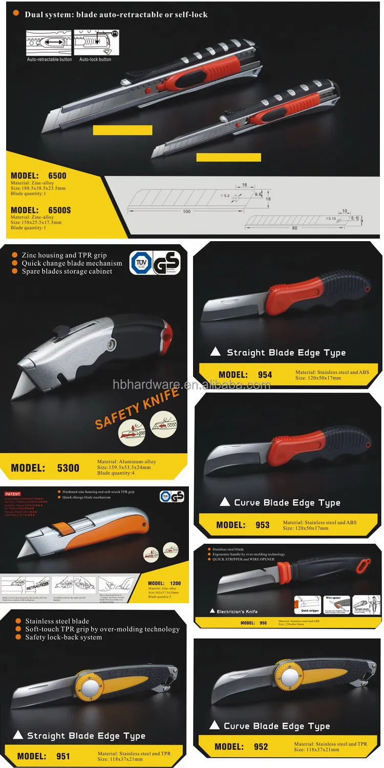 Hot 9 18 25 mm Snap off Cutter Knife Multi Function Box Paper Cutter ...