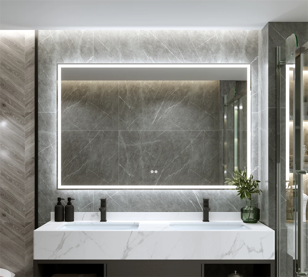 20X28 LED Bathroom Mirror with Lights - Anti-Fog & Dimmable