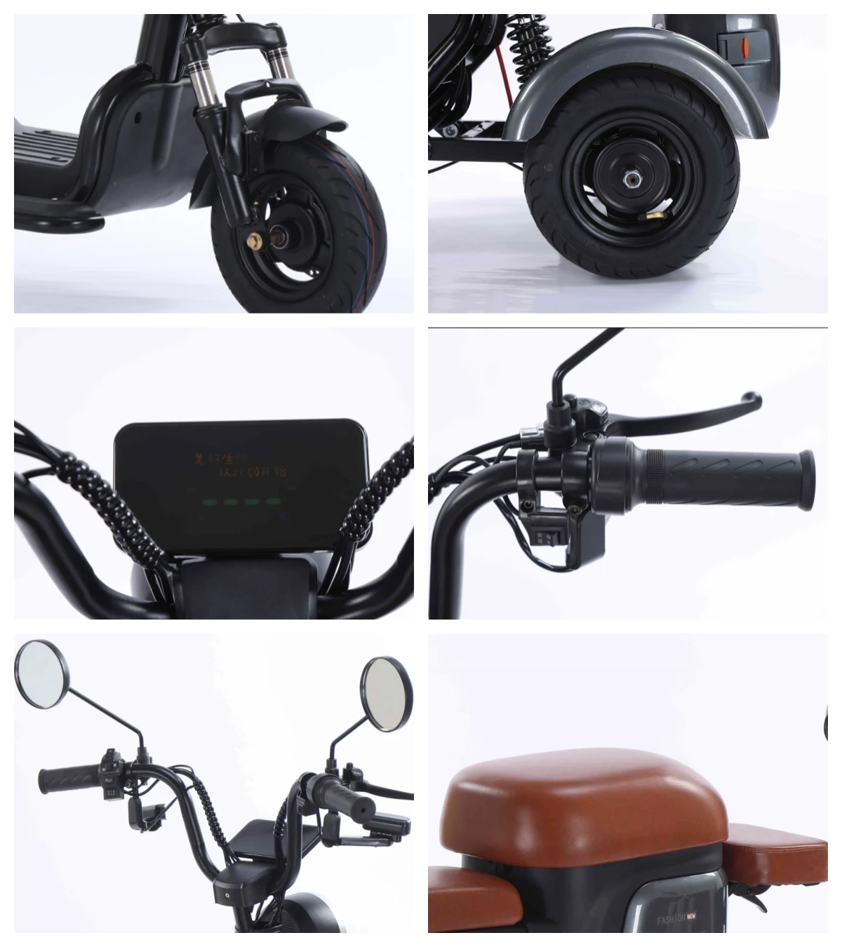 48V Talaria 350W Electric Pedicab 3-Wheel Rear Hub Motor Steel Frame ...