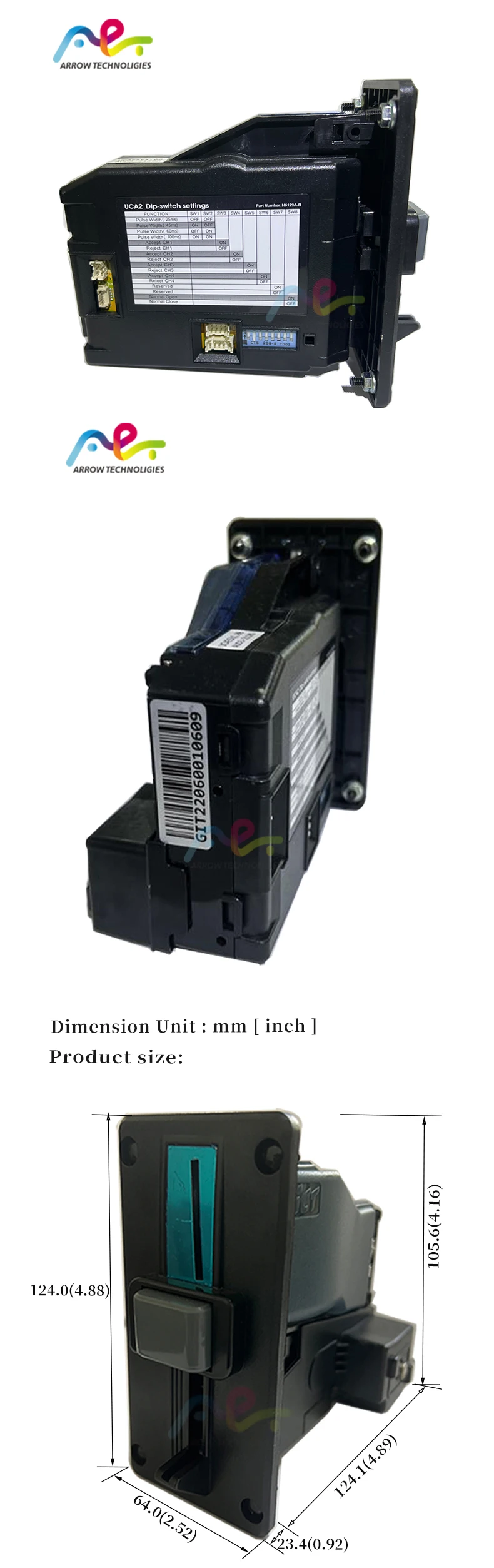 Uca2 Electronic Multi Vending Machine Coin Acceptor - Buy Programmable ...