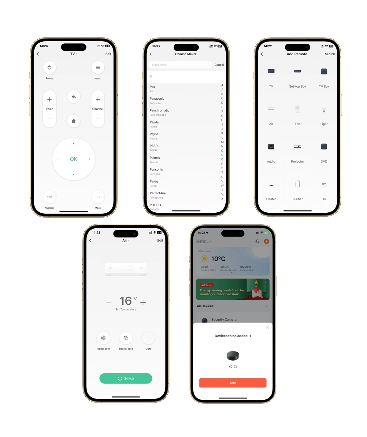 KINCONY KC102 Tuya IR Universal Remote Tuya Smart Home Life Alexa ...