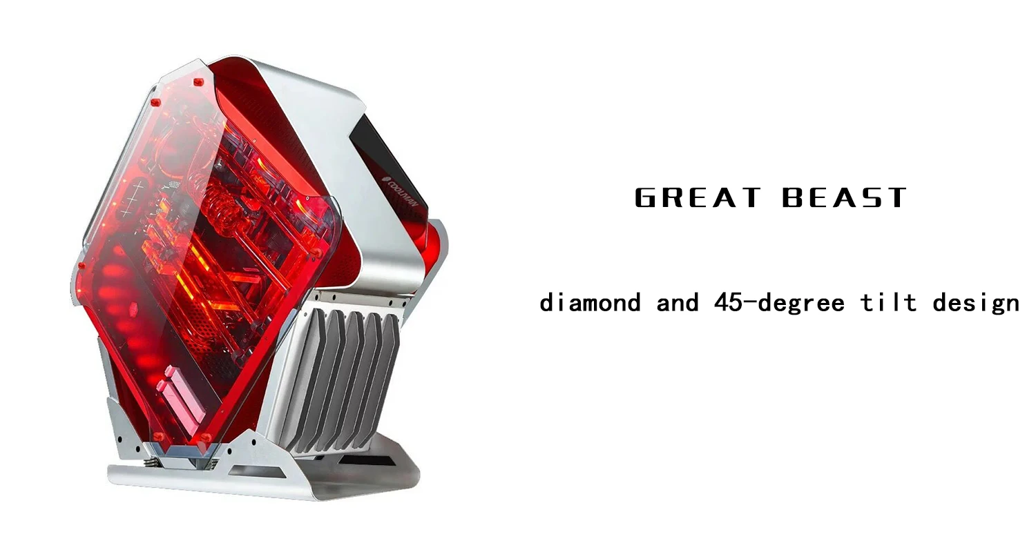 Big Beast Water-Cooled Gaming Anime Tempered Glass Cases