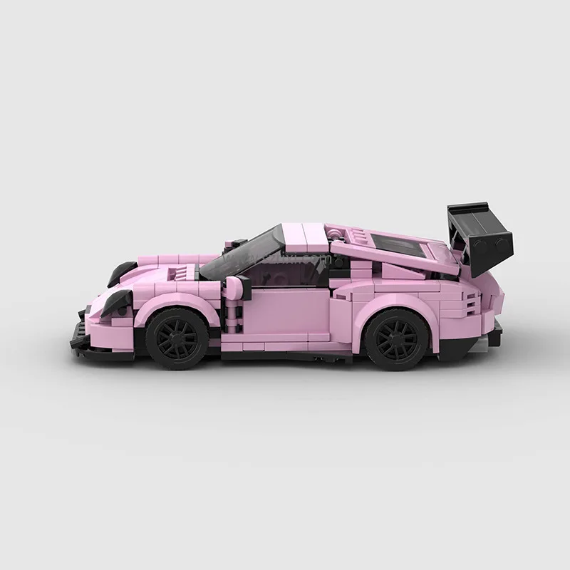 Build Your Dream Racing Car with New Technic MOC Pink GTRS Model
