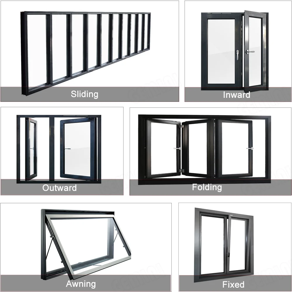 Modern Up Down Slide Aluminium Windows Design Custom Double Single ...