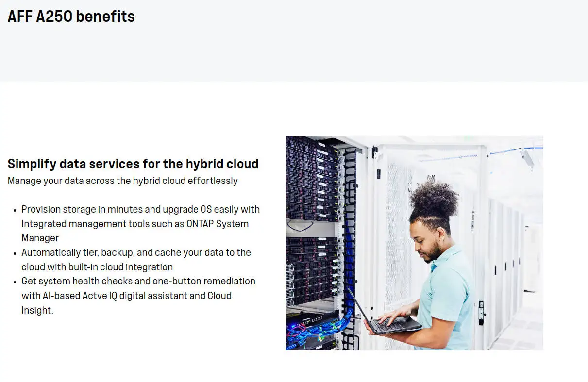 Netapp AFF A250 - High Performance Data Storage Solution