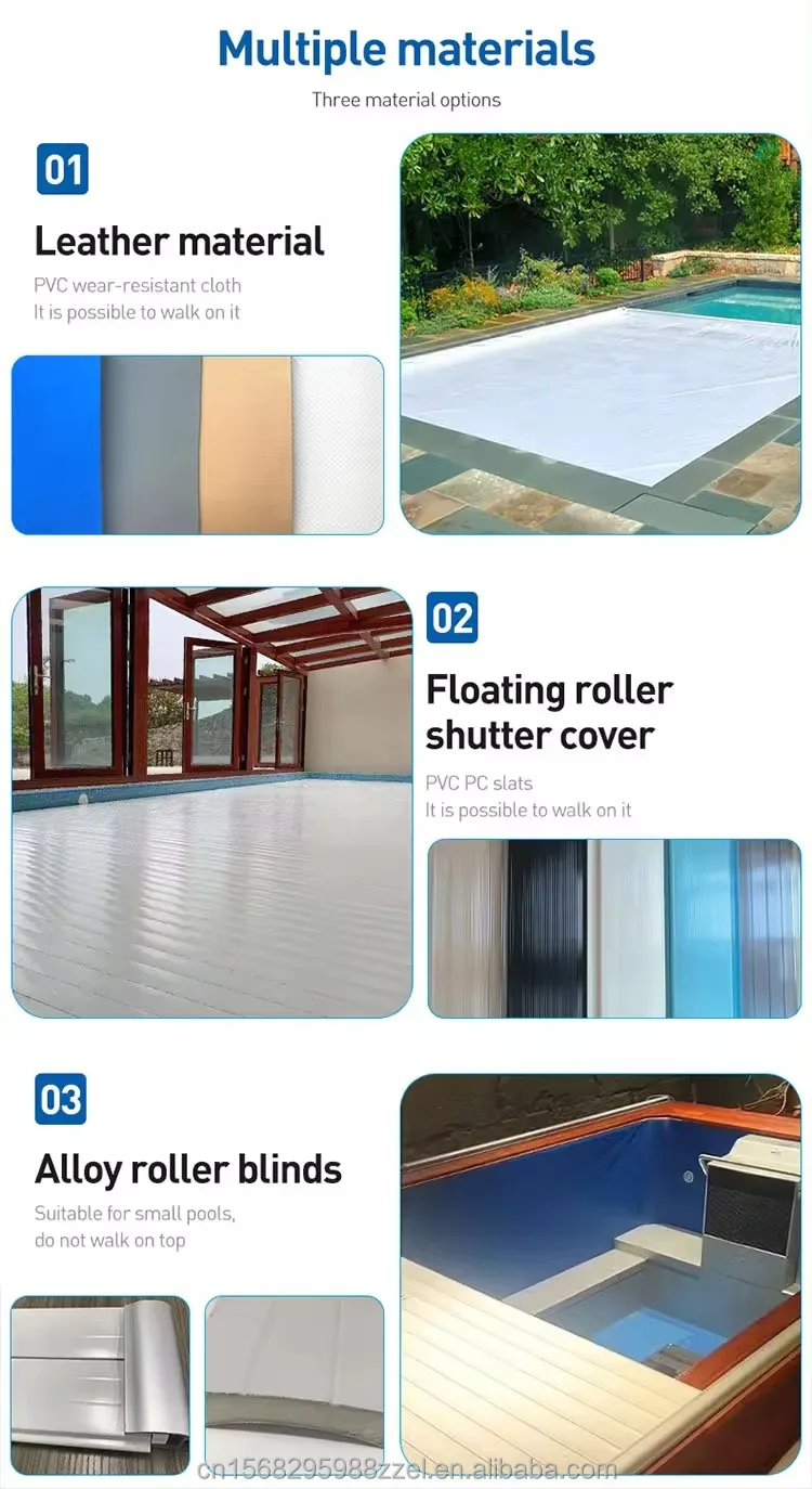 Automatic Retractable Swimming Pool Covers - Piscina C