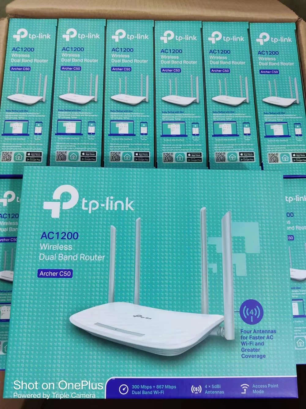 Tplink Ac1200 Wireless Dual Band Wifi Router Archer C50 2.4ghz 300mbps ...