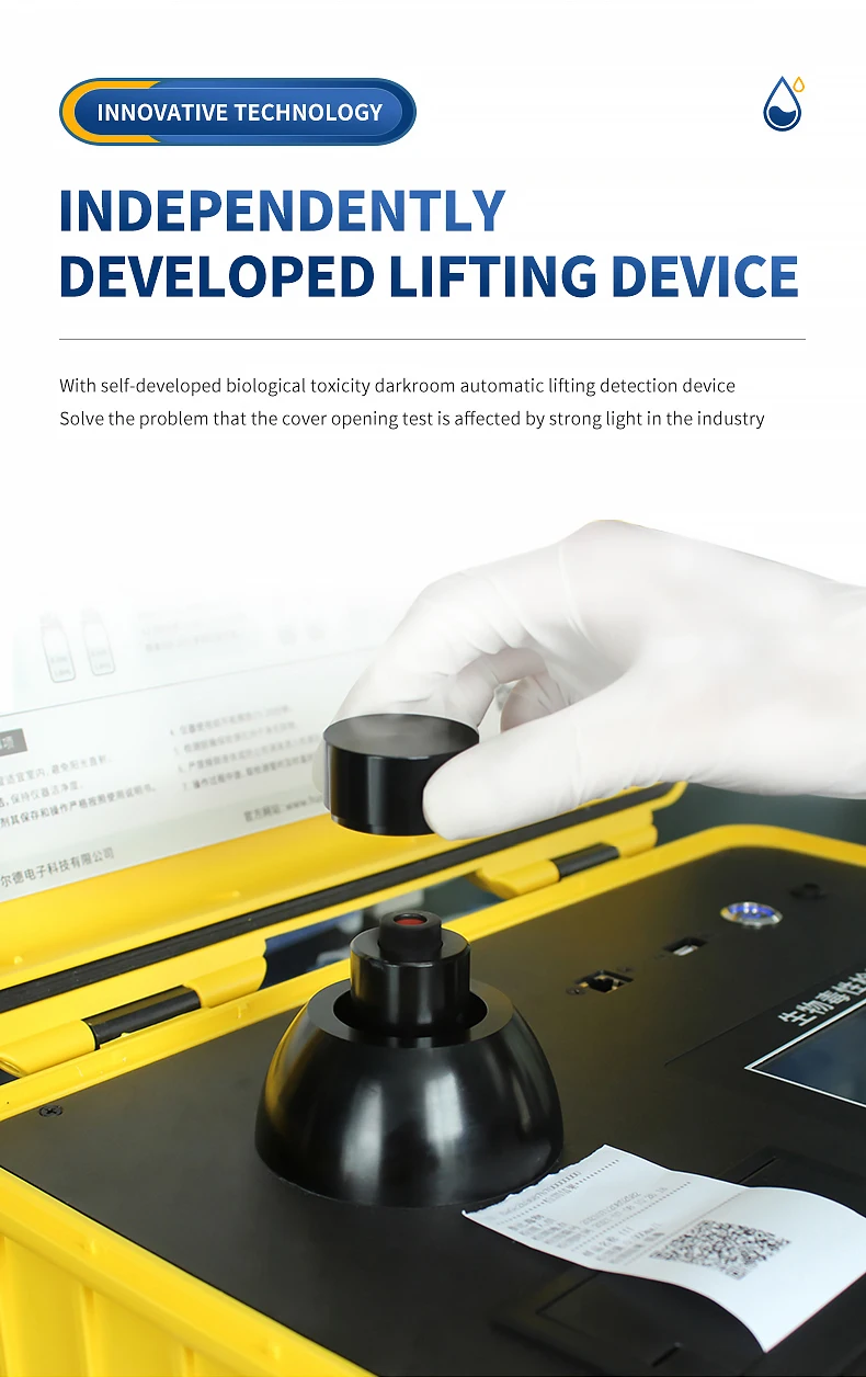 Portable Luminescent Bacterial Toxicity Analyzer for Water
