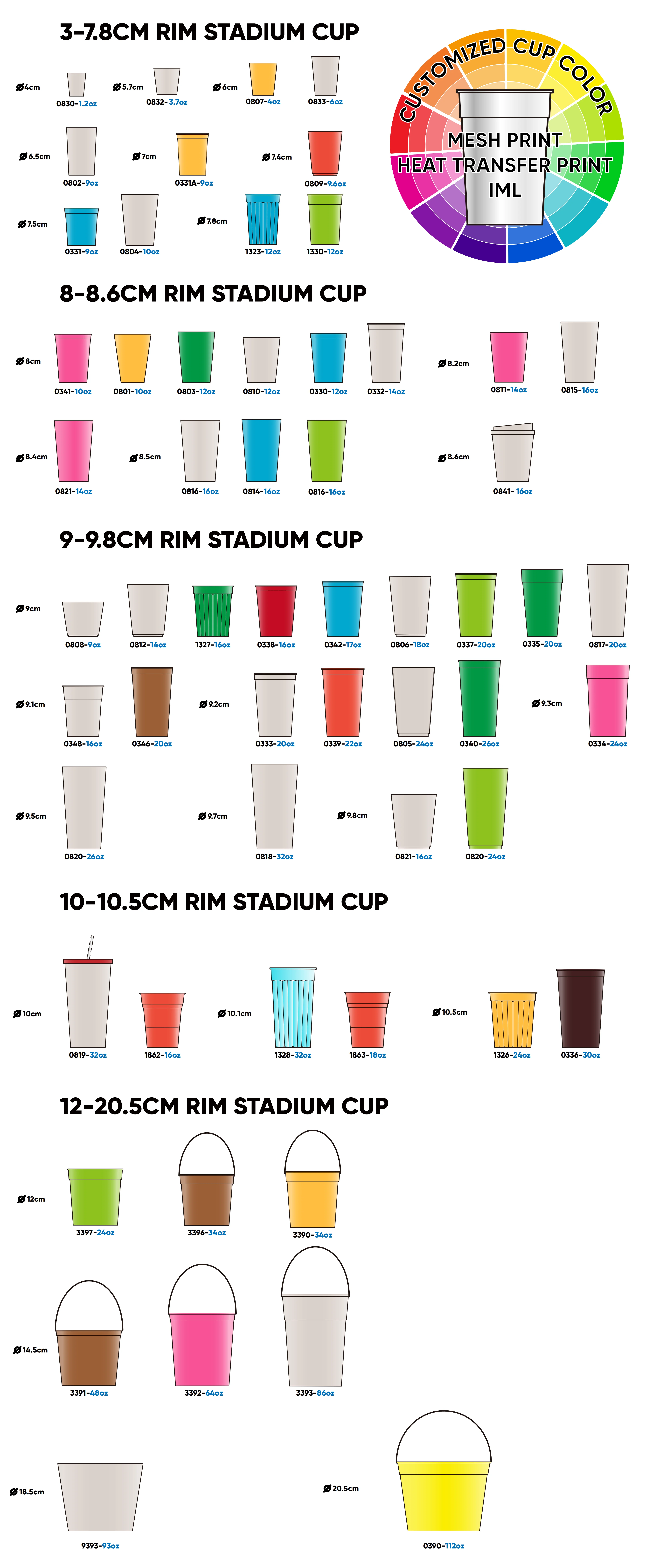 Customizable Personalized Plastic Cups with Lids for Beverages Storage ...