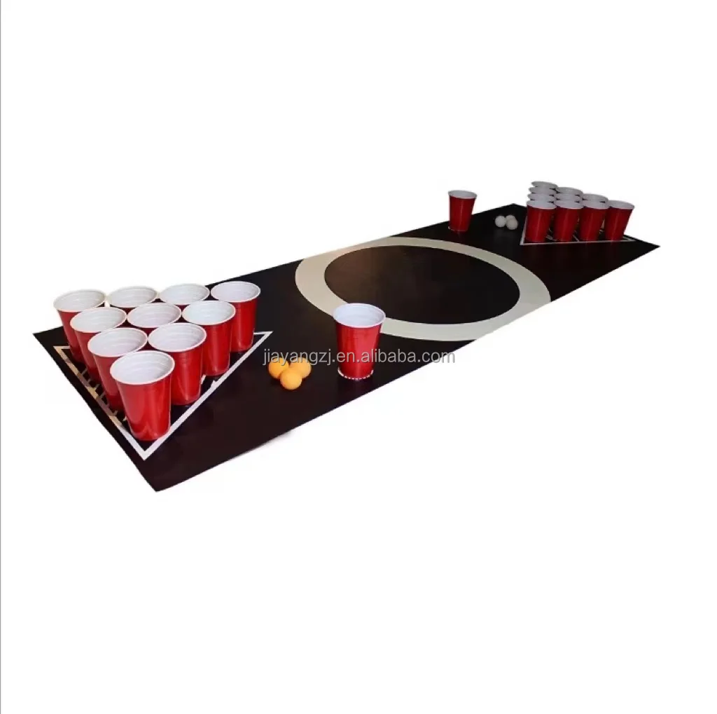 8-Foot Outdoor Portable Tailgating Folding Beer Pong Mats for Party ...