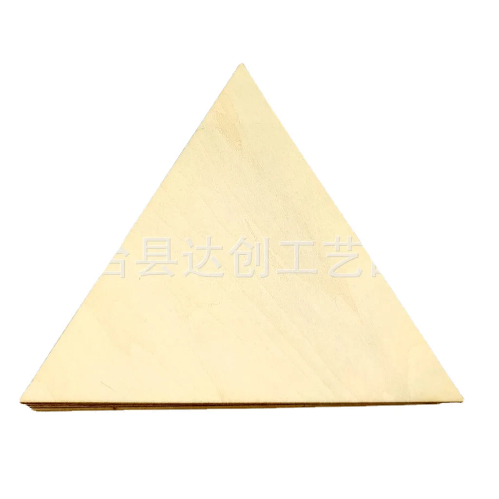 Log Triangle Wood Chips Tilia Model Assembled Diy Hand Painting - Buy ...