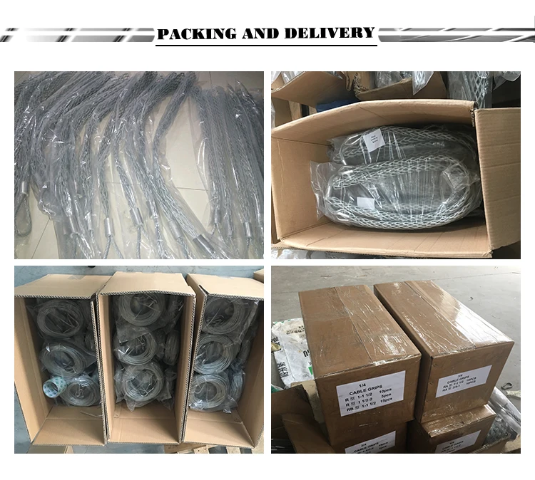 Cable Stockings Steel Socks Wire Rope Mesh Pulling Grips - Buy Cable ...