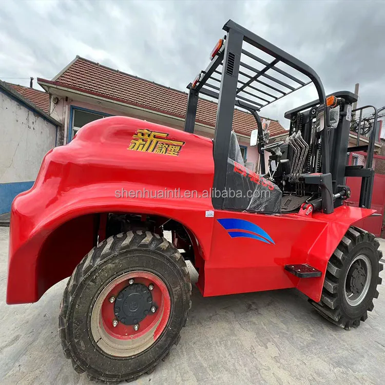All Rough Terrain Forklift Truck Lifting 3m 4m 5m Forklifts 3t 3.5t 4t Ton Off Road 4x4 4wd ...