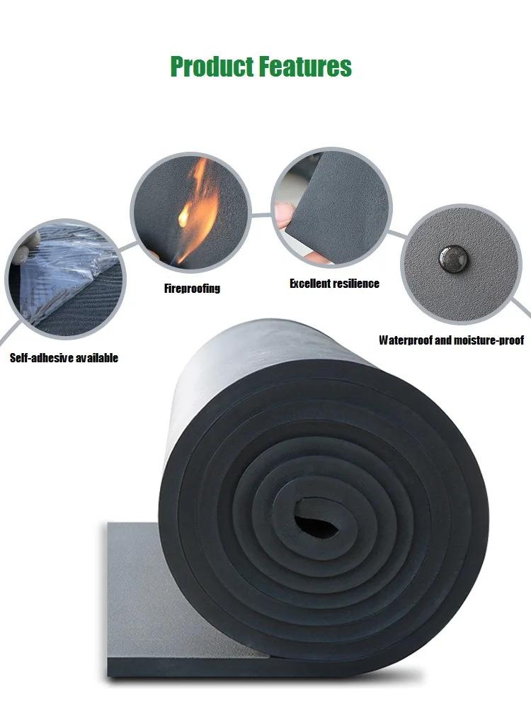 NBR Foam Insulation Sheet with Single Side Skin - 1 Year Warranty