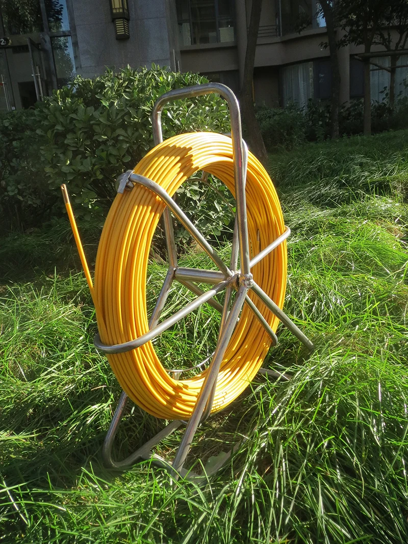 6mm Telecom Cable Conduit Cable Pusher Pulling Machine Frp Fiberglass ...