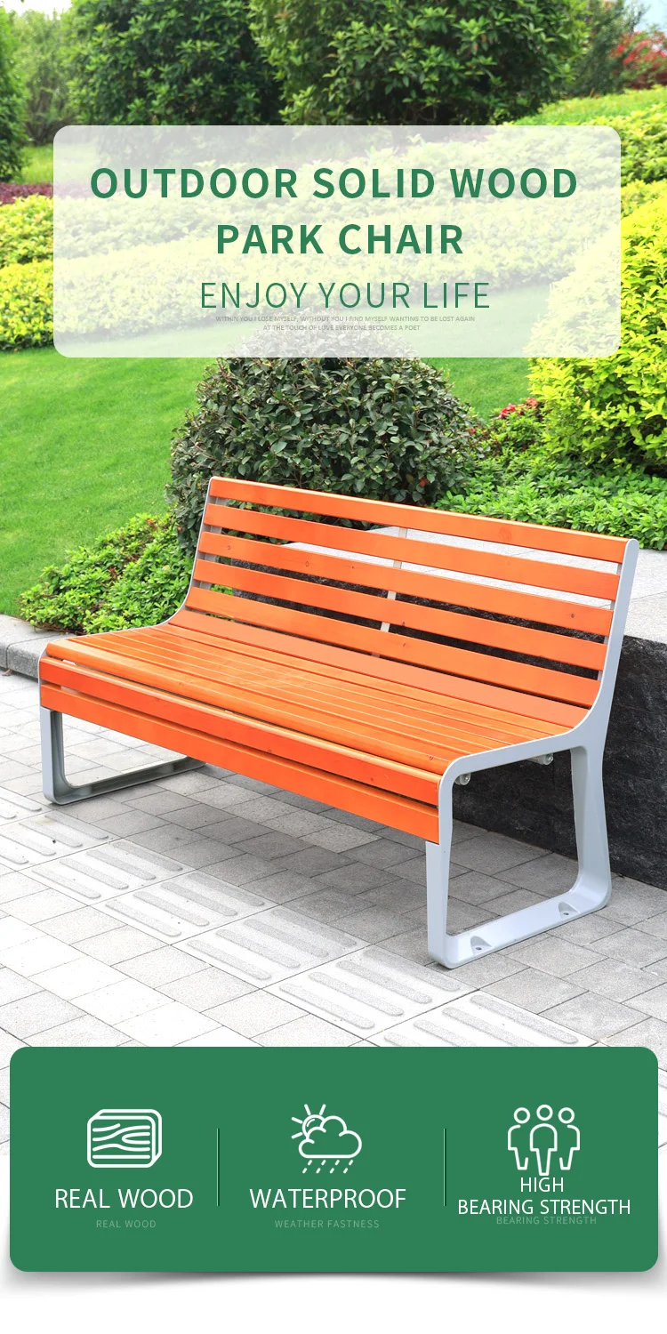 Urban Furniture Outdoor Street Wood Long Bench Leisure Benches Chairs ...