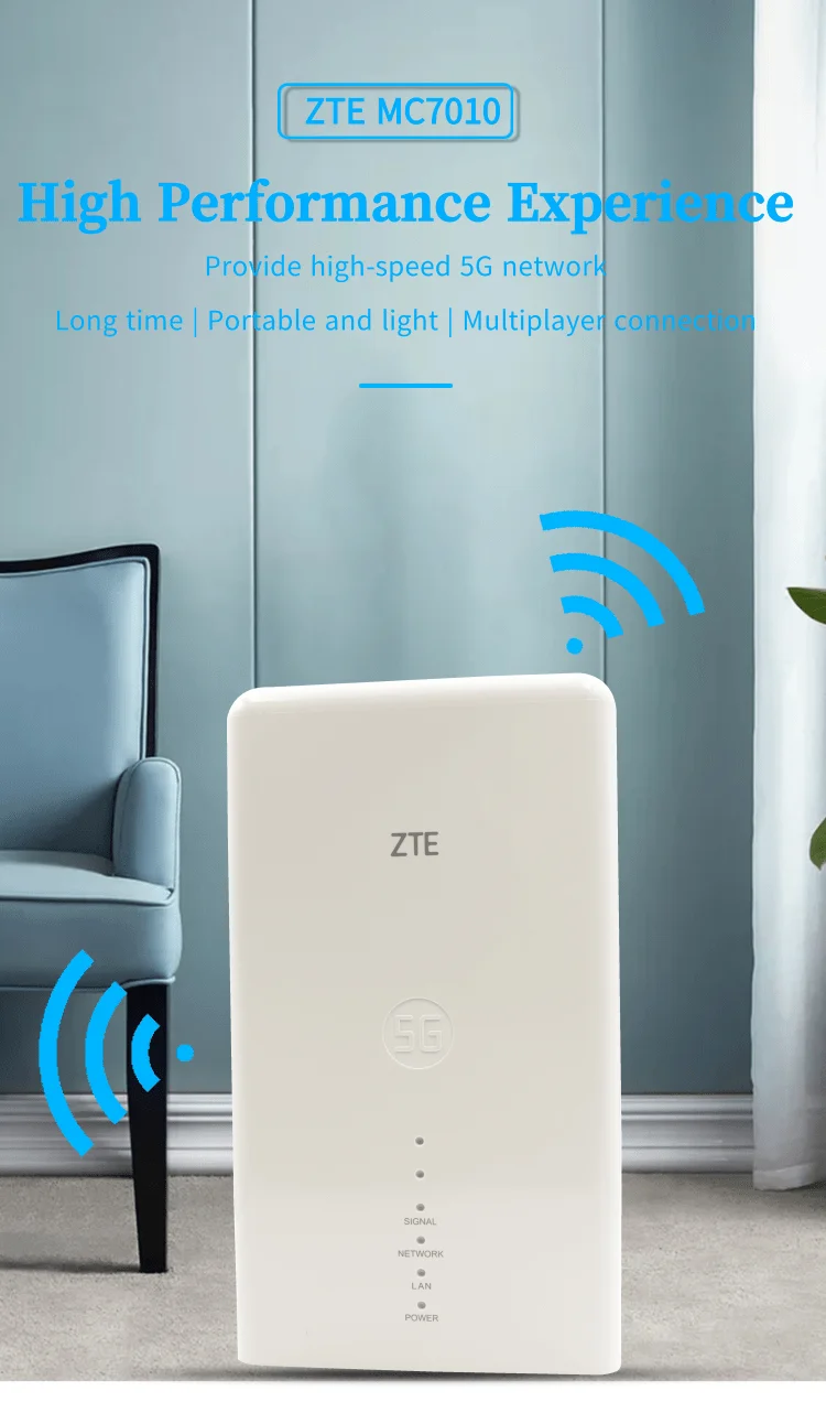 신상품 MC7010 5G 실외 CPE 라우터 LTE WIFI 무선 심 모뎀 라우터 5G LTE CPE WIFI 라우터 (LED ...