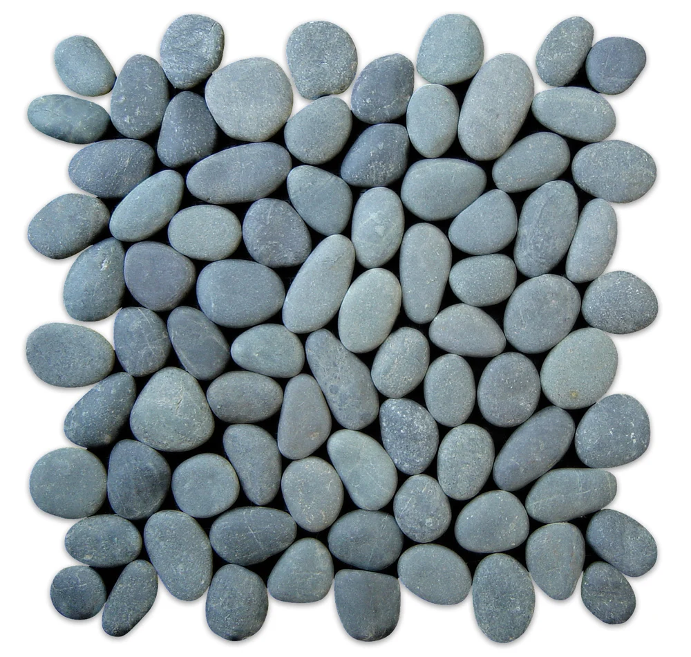 Bali Natural Grey Pebbles Mosaic Tile - Indonesia Natural Grey Pebbles ...