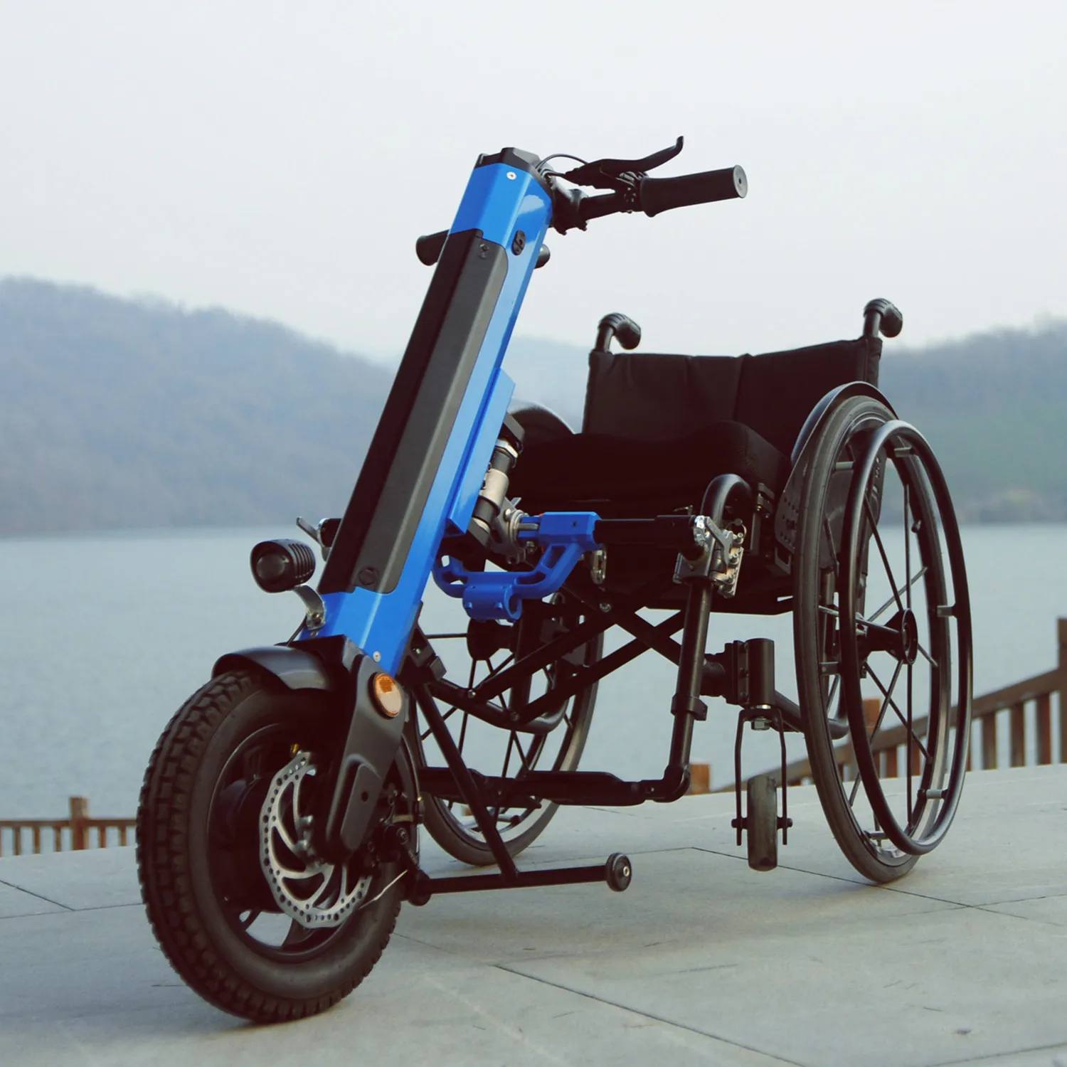 12 Inch 350W Handcycle Wheelchair Attachment Electric Wheelchair ...