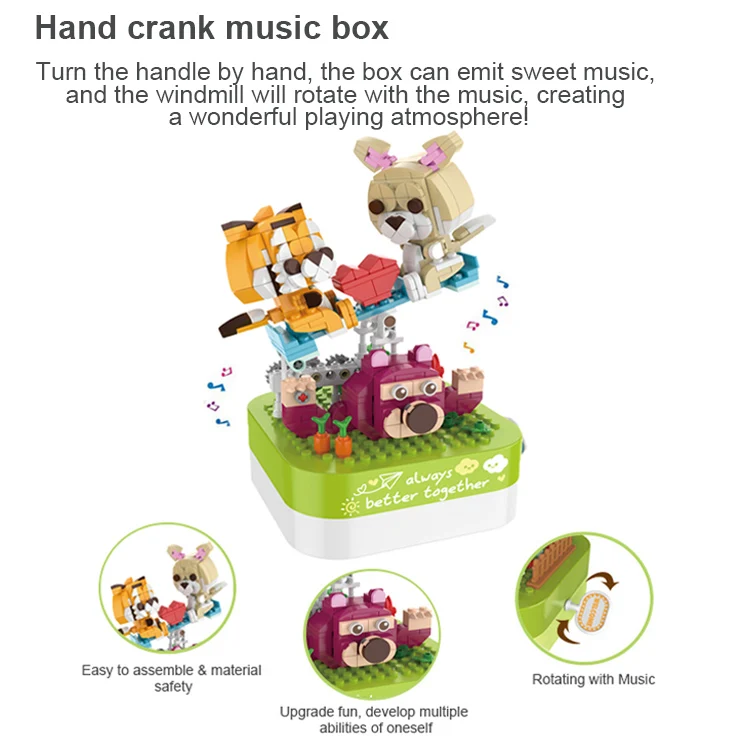 Bricstar Children Self-assembly Building Block Toy 378pcs Diy Mini ...