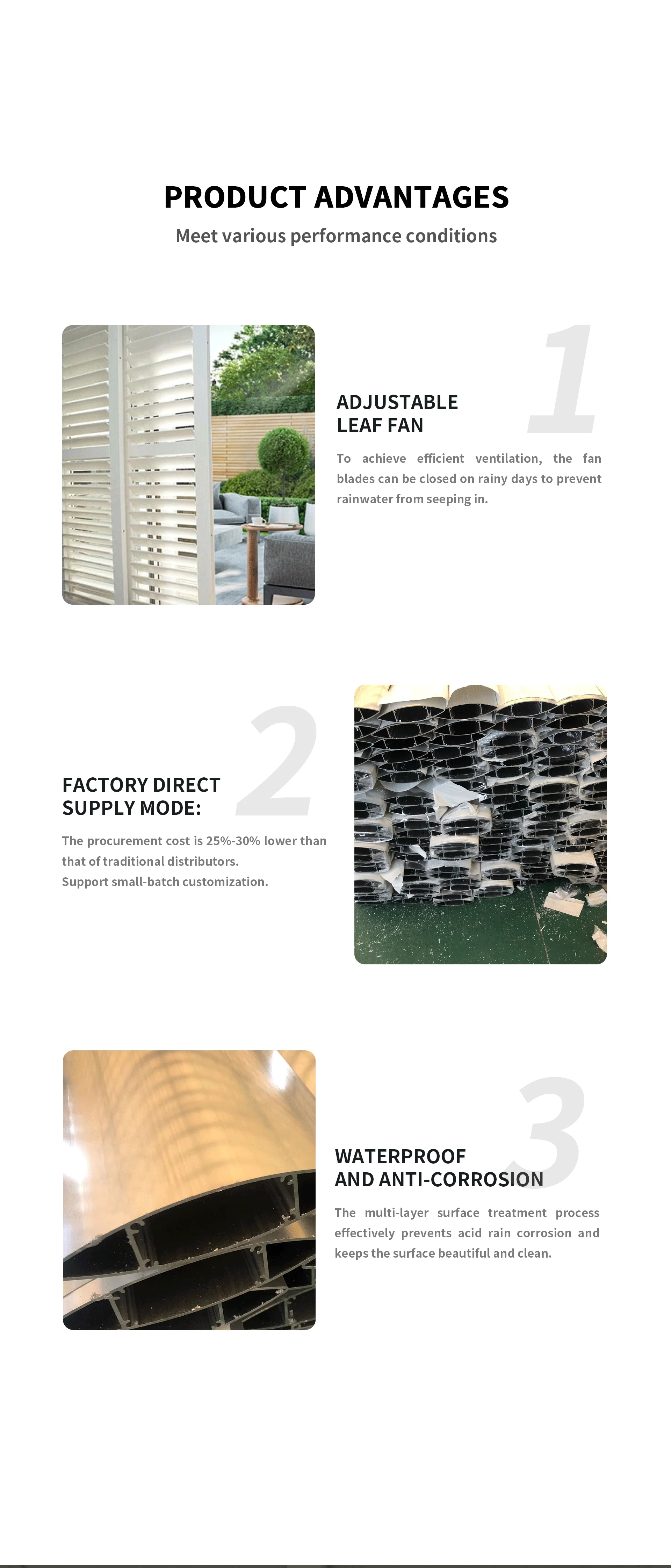 Sun Shade Security Shutter Louvers - Aluminum Extrusion