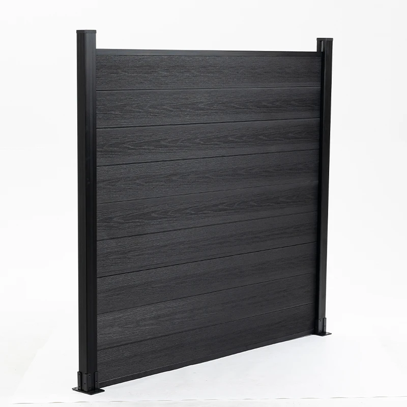 Lyw Mix Colors Wpc Fence Aluminum Post With Decorative Panels Boards ...