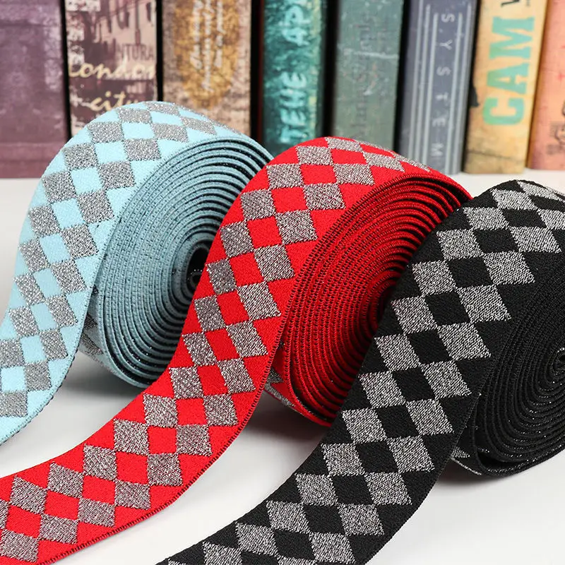 4cm Metallic Jacquard Elastic Band For Waistband Elastic - Buy 4cm ...