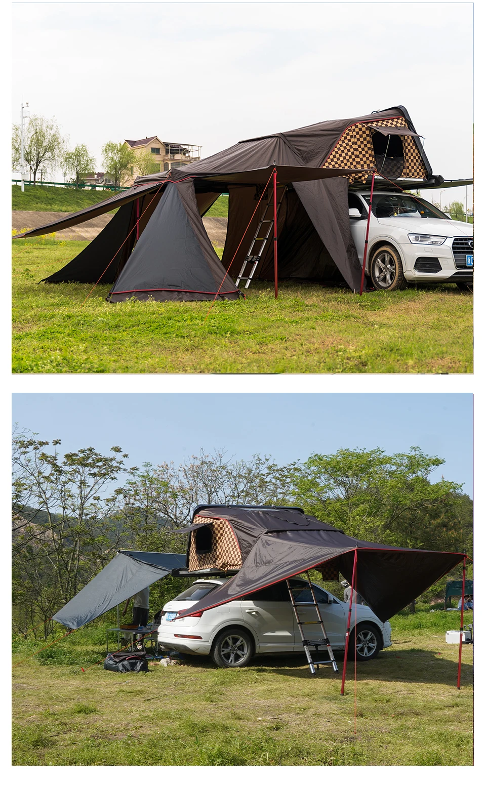 MEEDO Camping Outdoor Annex Portable Roof Top Tent - Fast Open