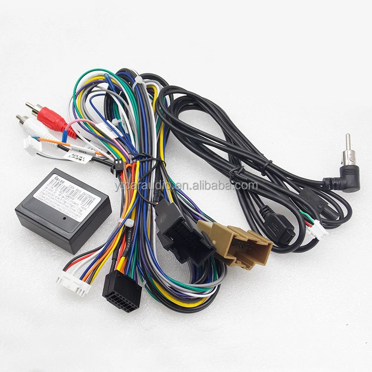 Car Android Navigation 16pin Audio Wiring Harness With Canbus Box For ...
