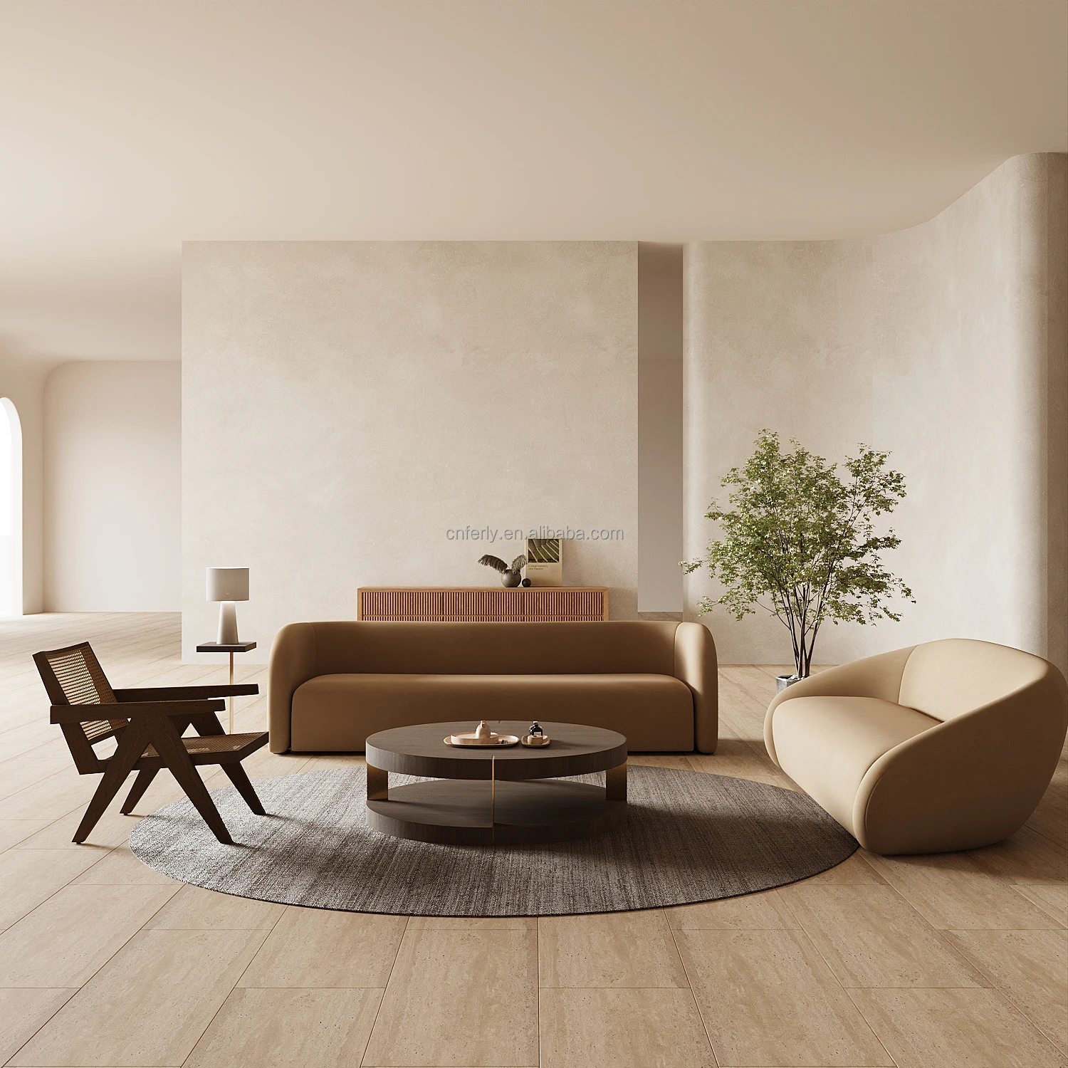 Ferly Recliner Sofa Set - Modern European Style Furniture