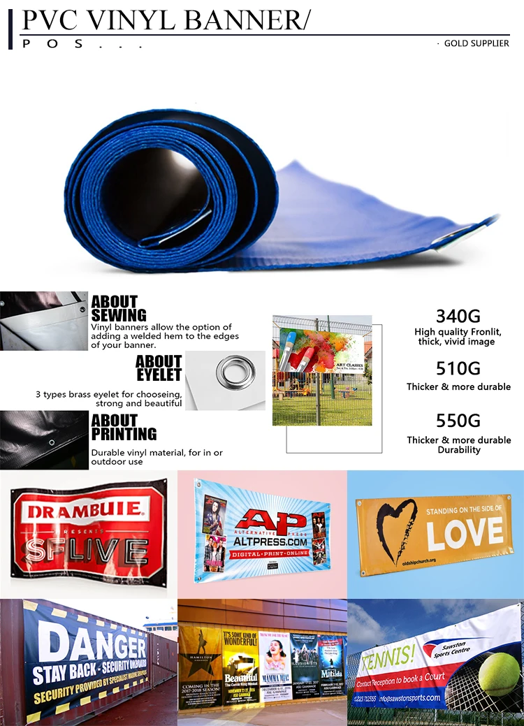 18oz Heavy Duty PVC Banner - Custom UV Protection & Waterproof