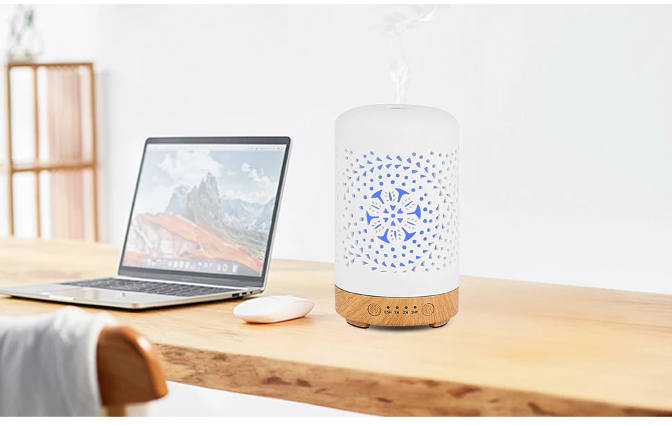 Ultrasonic 100ml Aroma Diffuser For Home Essential Oil Air Freshener With Night Light Household ...