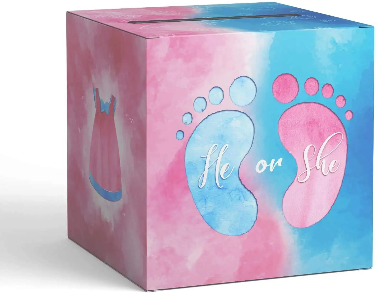 Wholesale Boy&girl Gender Reveal Voting Boxes With Voting Gift Card For ...