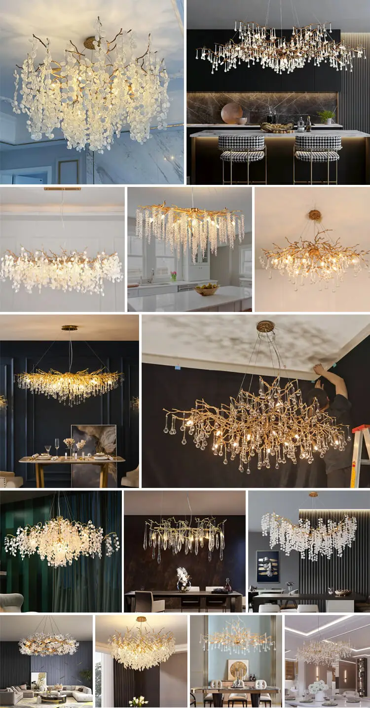 Nordic Bedroom Bed Side Table Lamps Minimalist Simple Tree Branch ...