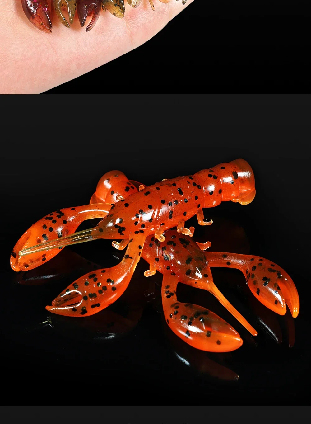 Spinpoler TPR Crawfish Floating Soft Fishing Lure 65mm Artificial ...