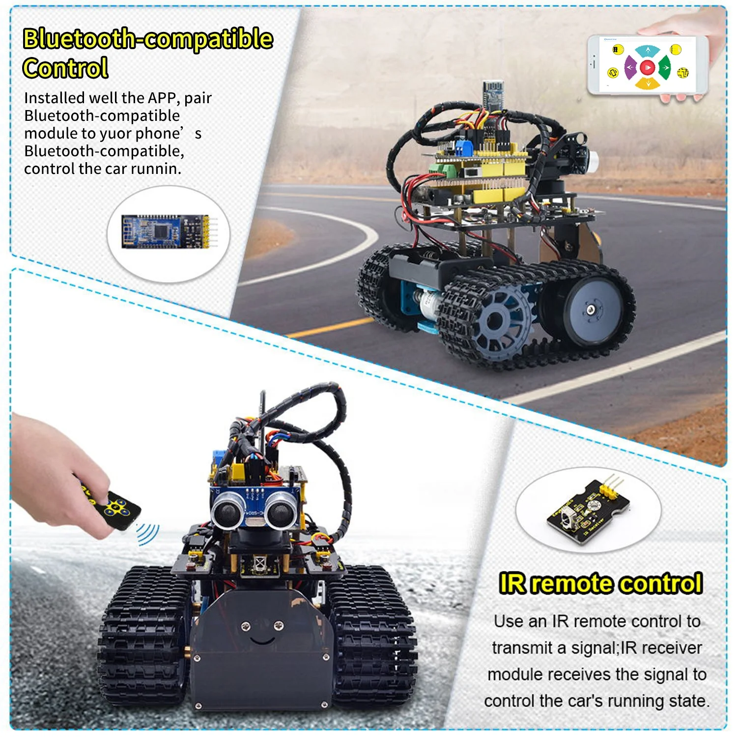 Robot Vehicle Kit - Smart Programmable Robot Kits for Teens