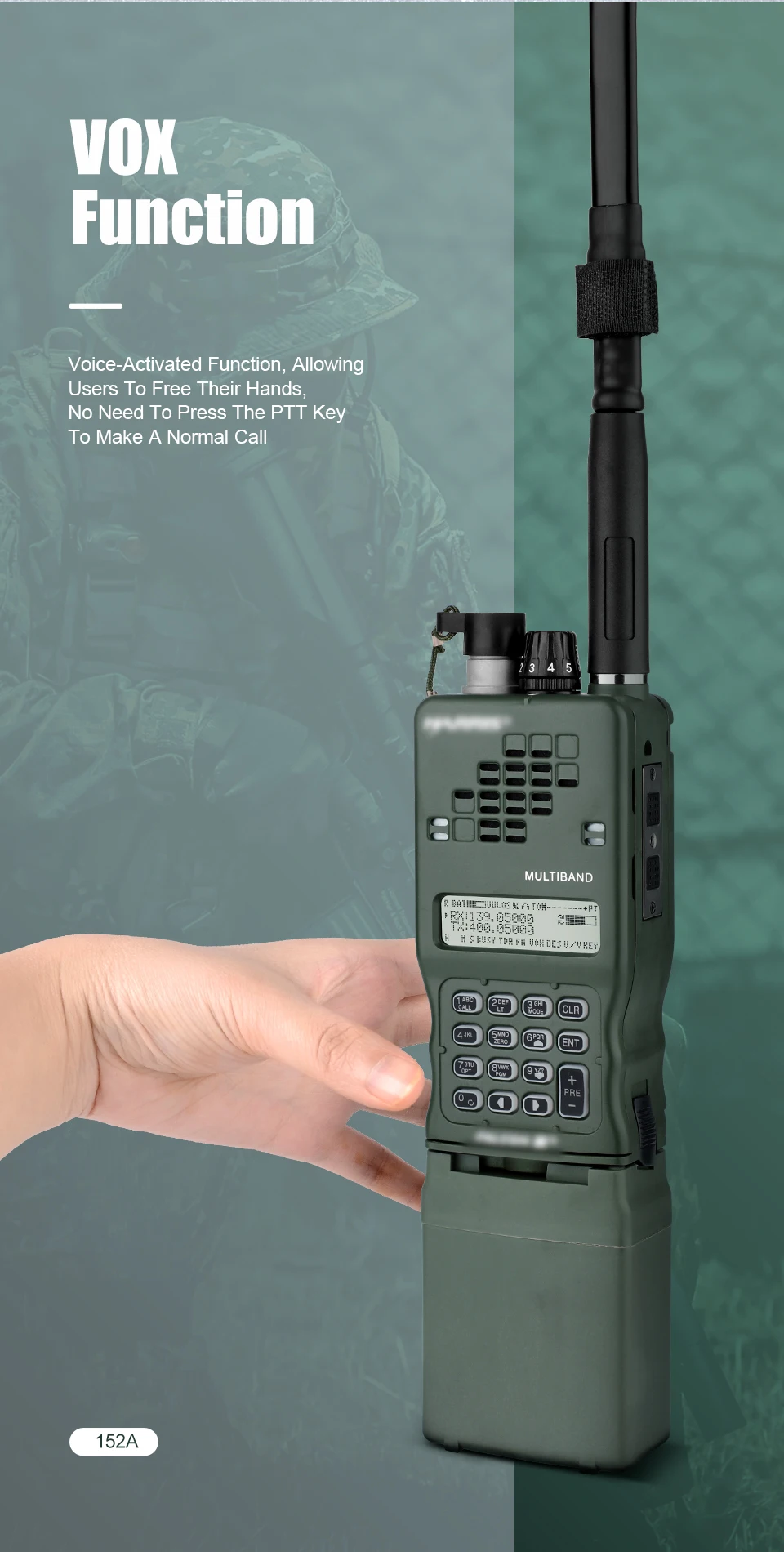 Prc-152a Dual Band Ham Two Way Radio Ip67 Public Order Security Walkie ...
