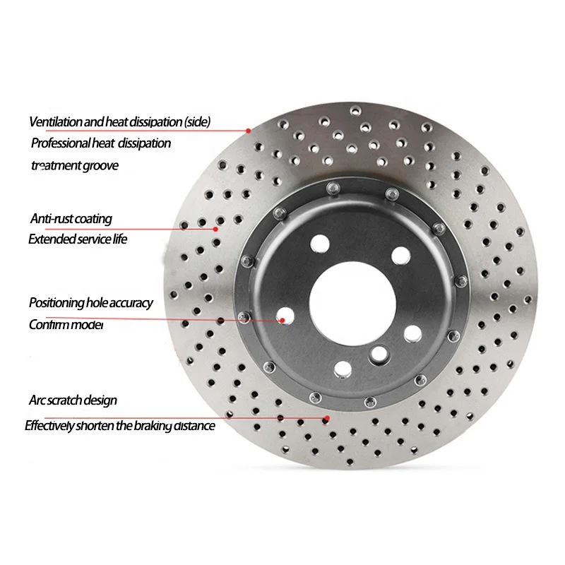 Modified Sports Auto Brake Calipers 6 Pot Gt6 355mm 380mm 405mm Disc 6 ...