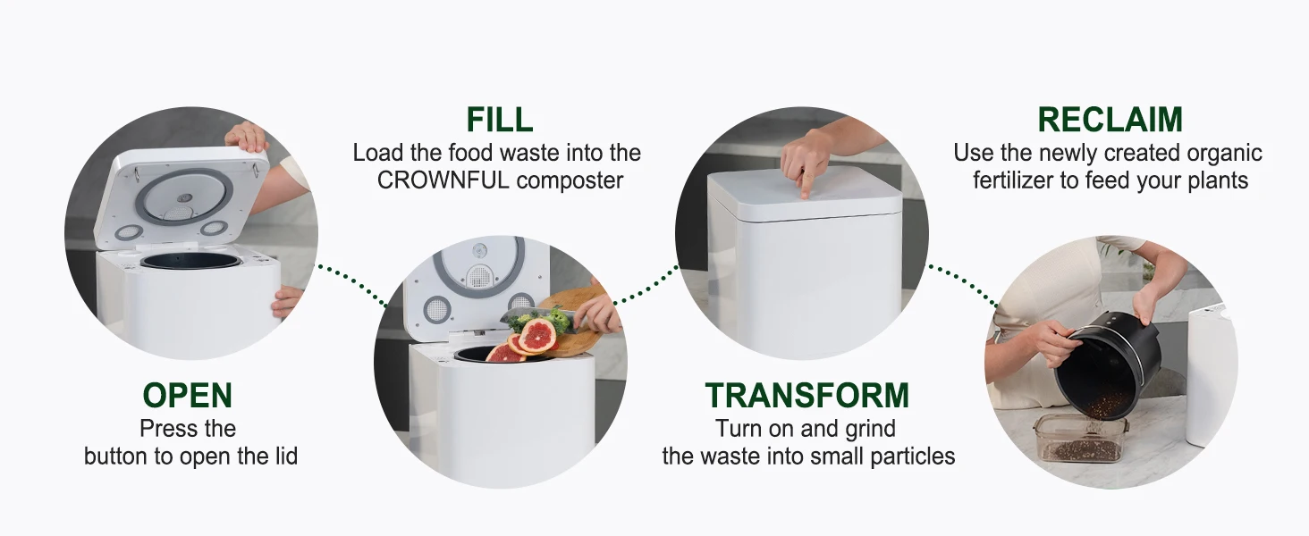 Smart Food Waste Composting Machine - Efficient & Eco-friendly