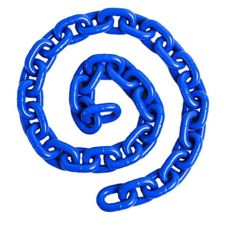 5/16" 3/8" 1/2" 5/8" Grade 70 G70 Transport Chain With Clevis Hooks ...